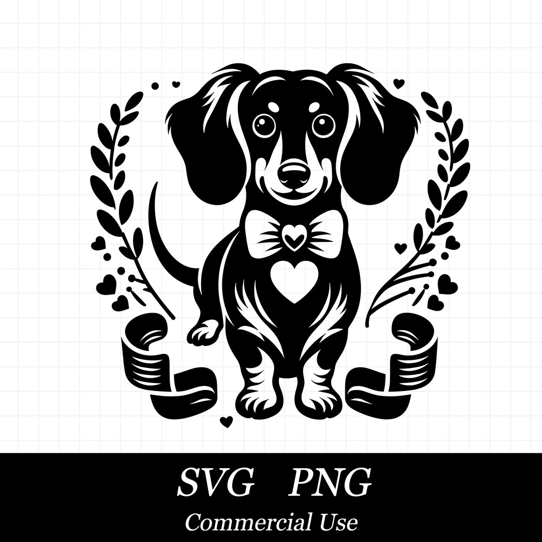 Dachshund Dog SVG PNG, Dog Svg, Weiner Dog Svg, SVG Files for Cricut ...