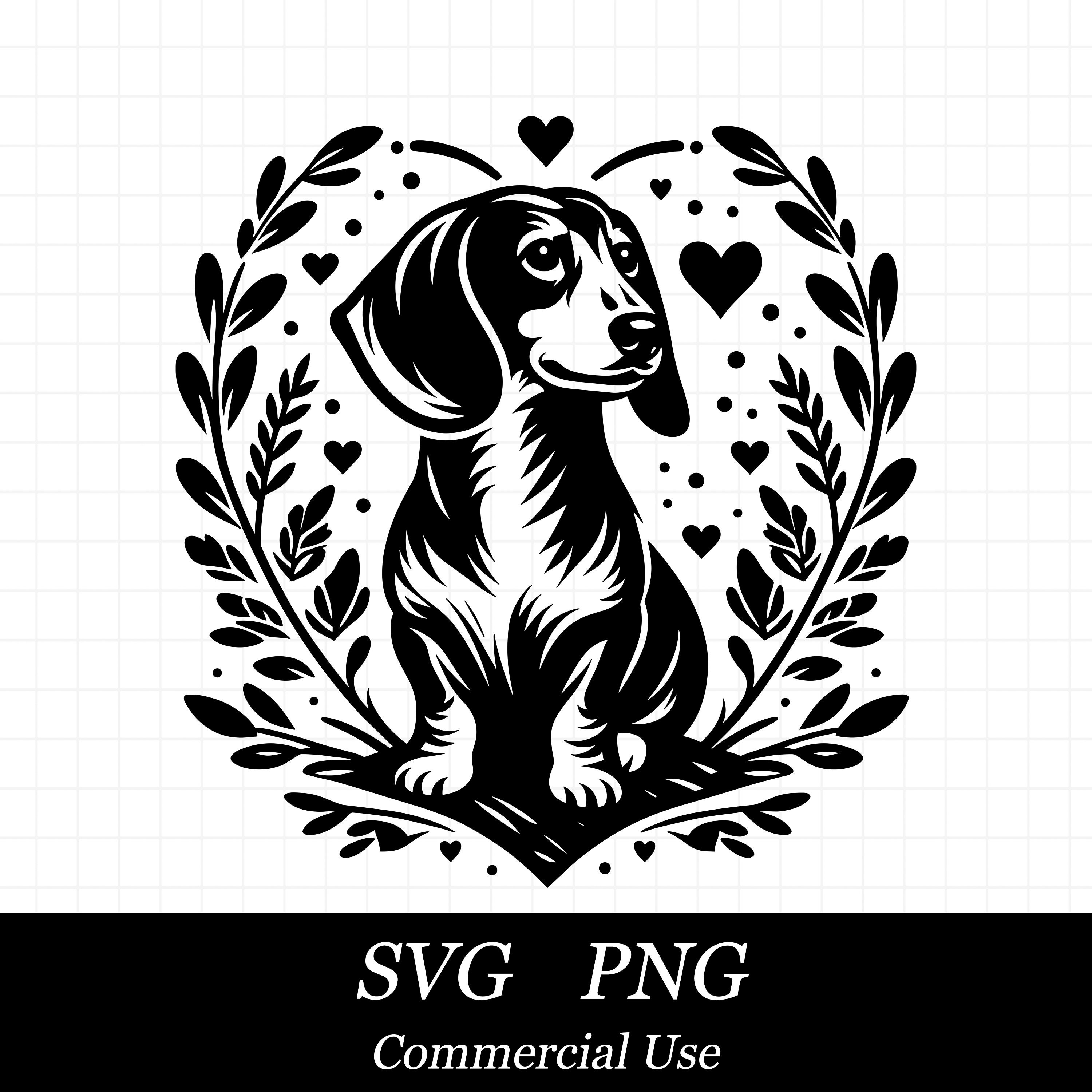 Dachshund Heart SVG PNG, Dog Svg, Weiner Dog Svg, SVG Files for Cricut ...