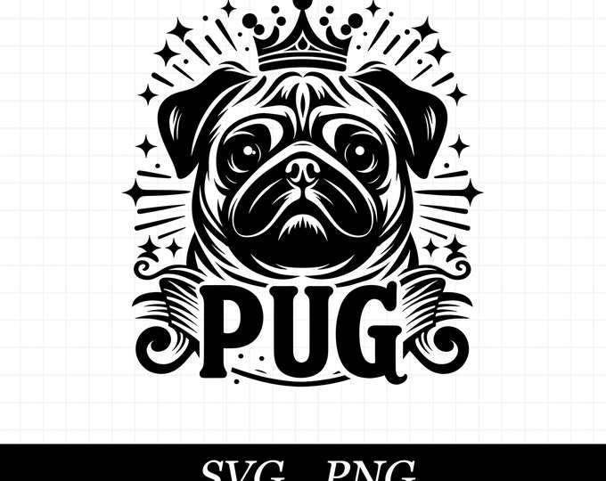 Pug SVG, Pug PNG, Dog Svg, Dog Mama Svg, SVG Files for Cricut ...