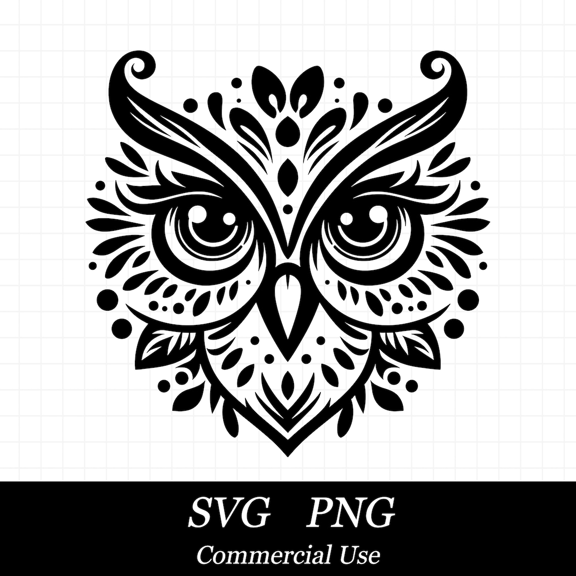 Owl Face SVG PNG, Owl Svg, Bird Svg, SVG Files for Cricut, Commercial ...