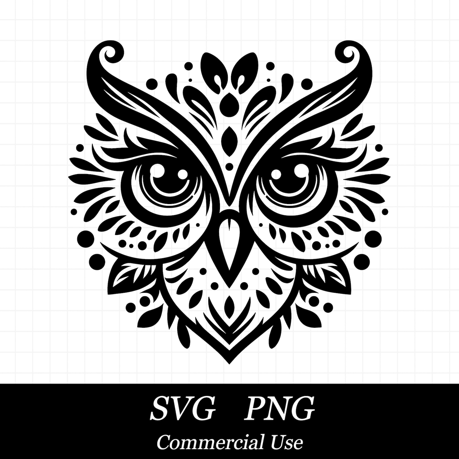 Owl Face SVG PNG, Owl Svg, Bird Svg, SVG Files for Cricut, Commercial ...
