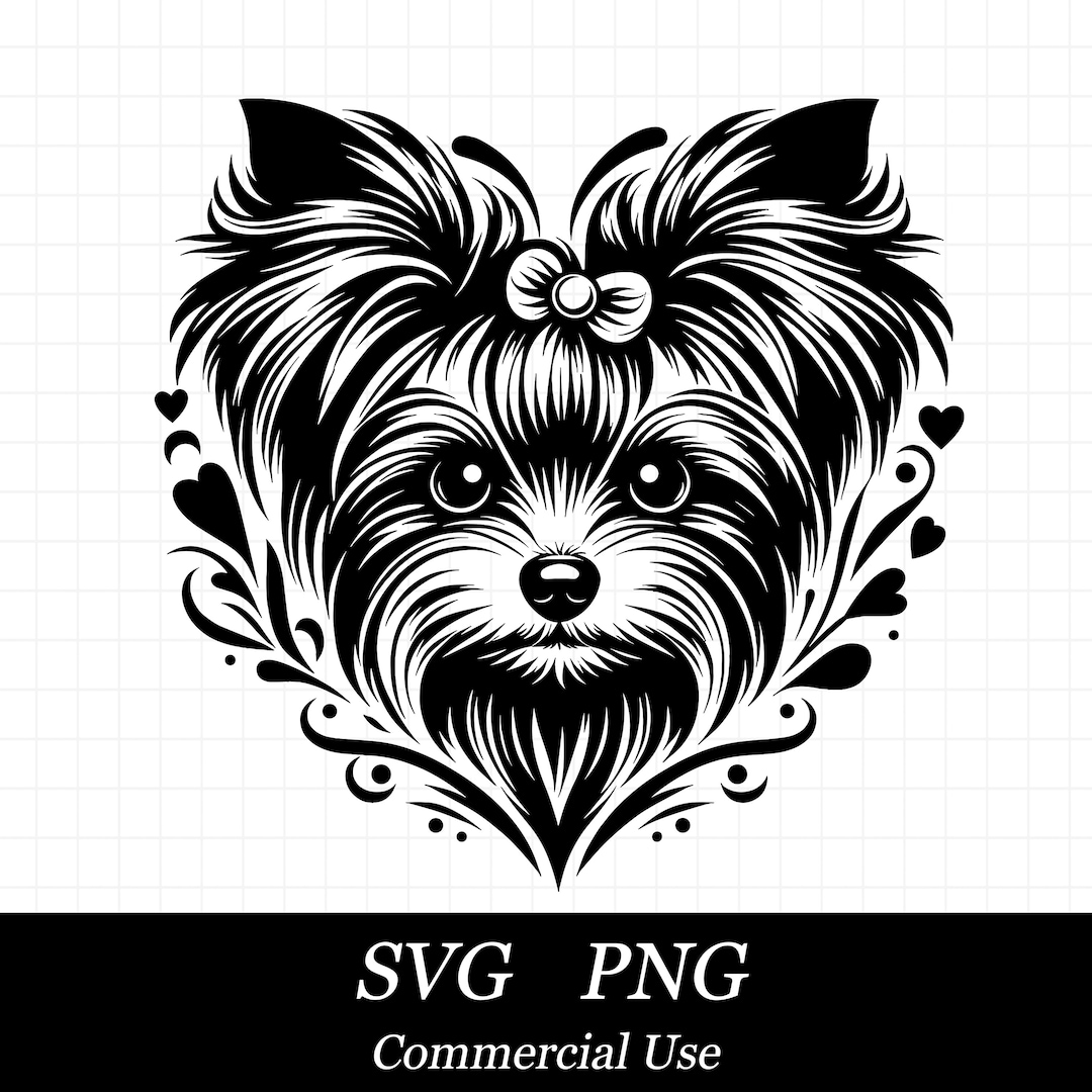 Yorkie Dog SVG PNG, Dog Svg, Yorkie Svg, SVG Files for Cricut ...