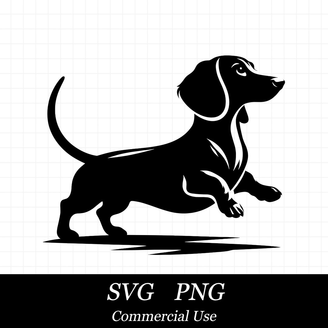 Dachshund Dog SVG PNG, Dog Svg, Weiner Dog Svg, SVG Files for Cricut ...