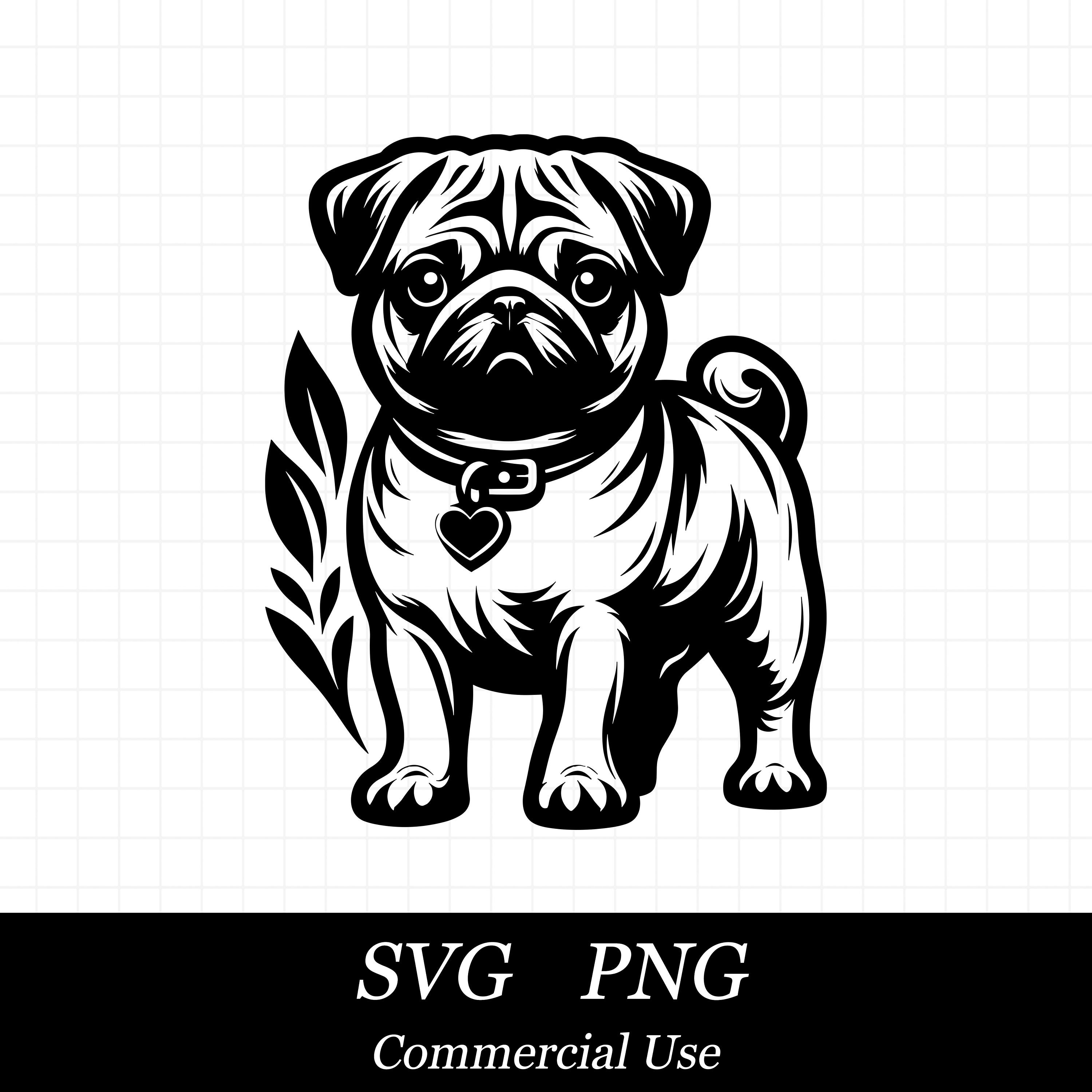 Pug SVG, Pug PNG, Dog Svg, Dog Mama Svg, SVG Files for Cricut ...