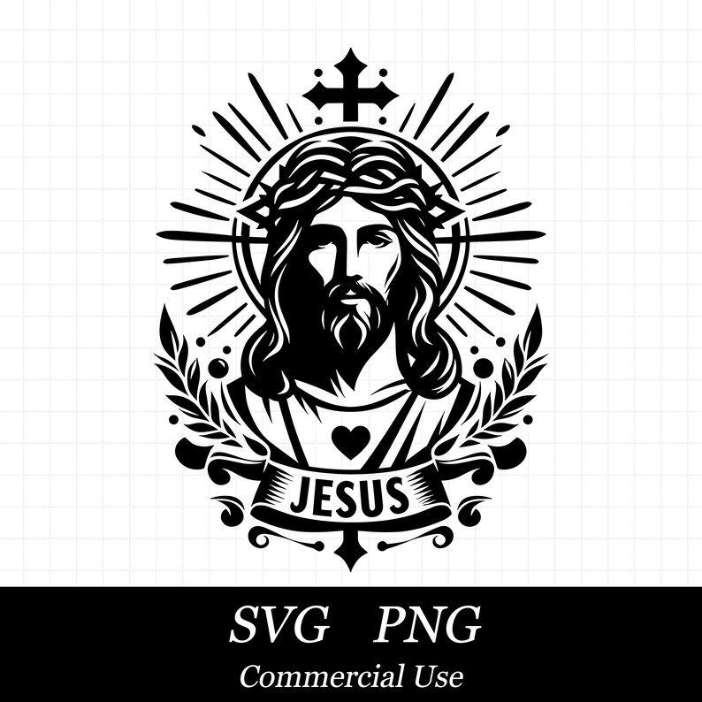 Christian Jesus SVG PNG, Religious Bible Svg, God Svg, SVG Files for ...