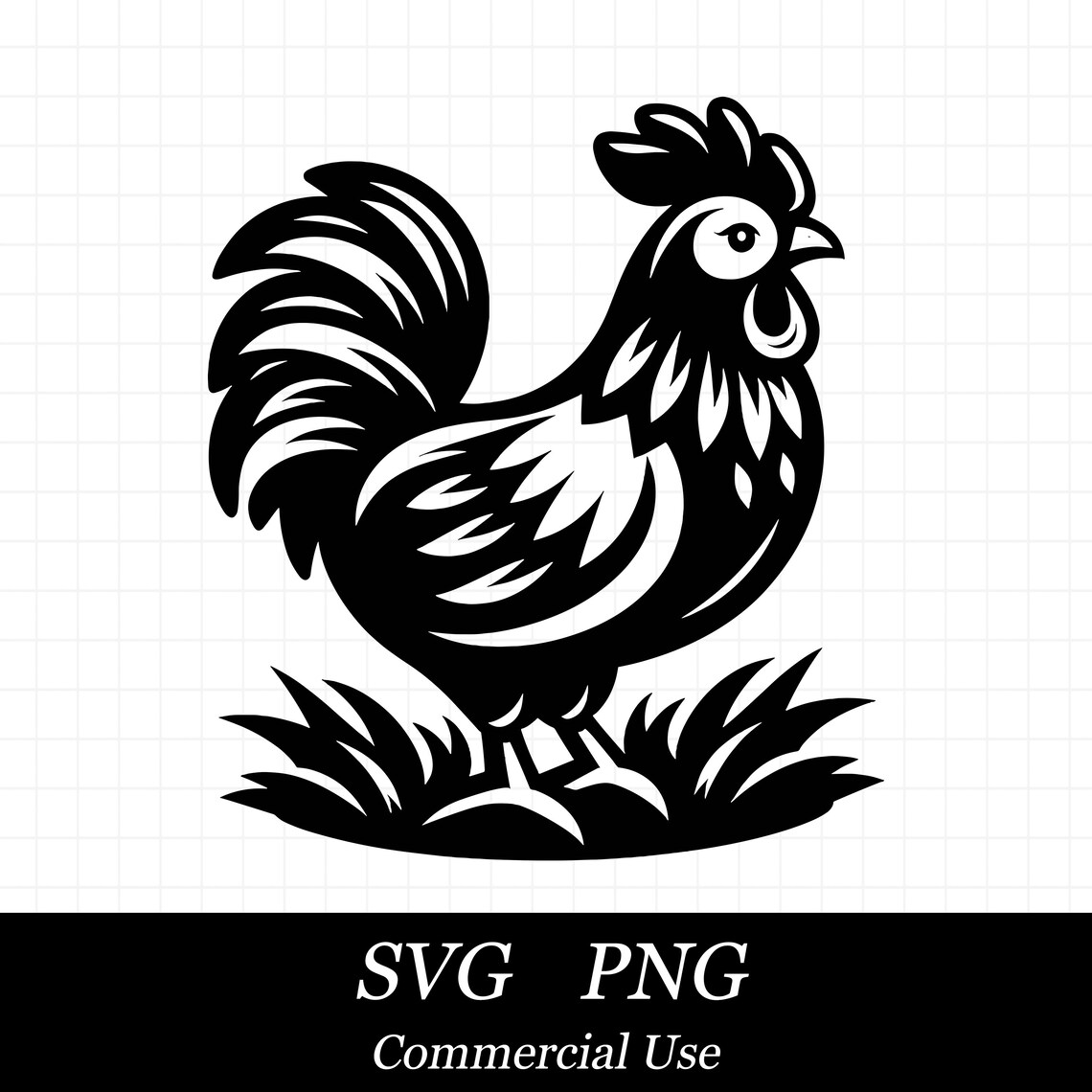Farm Chicken SVG PNG, Chicken Svg, Farm Animal Svg, SVG Files for ...