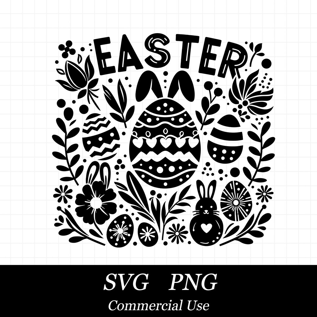 Pâques SVG PNG, Svg de chasse, Svg d'oreilles de lapin, fichiers SVG ...