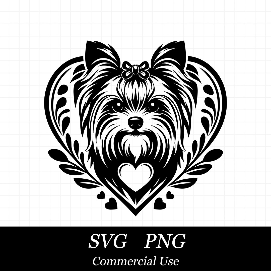 Yorkie Dog SVG, Yorkie Dog PNG, SVG Files for Cricut, Commercial Use ...