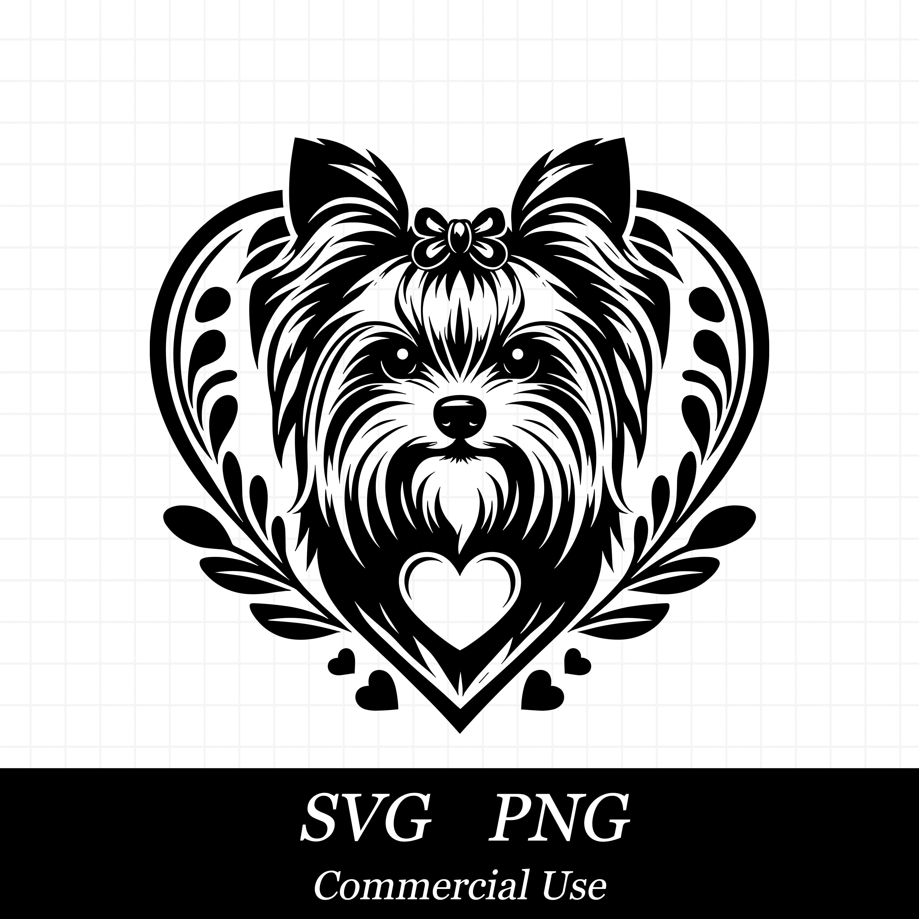 Yorkie Dog SVG, Yorkie Dog PNG, SVG Files for Cricut, Commercial Use ...
