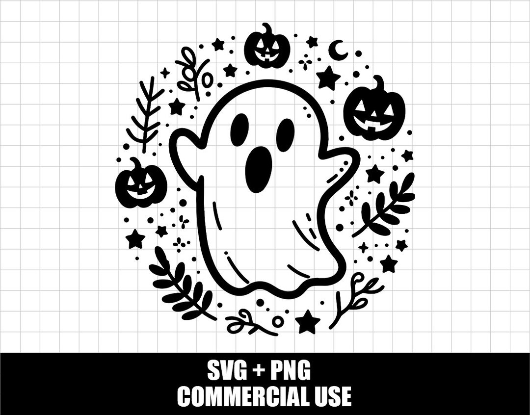 Halloween Ghost SVG PNG, Halloween Svg, Spooky Season Svg, Pumpkin Svg ...