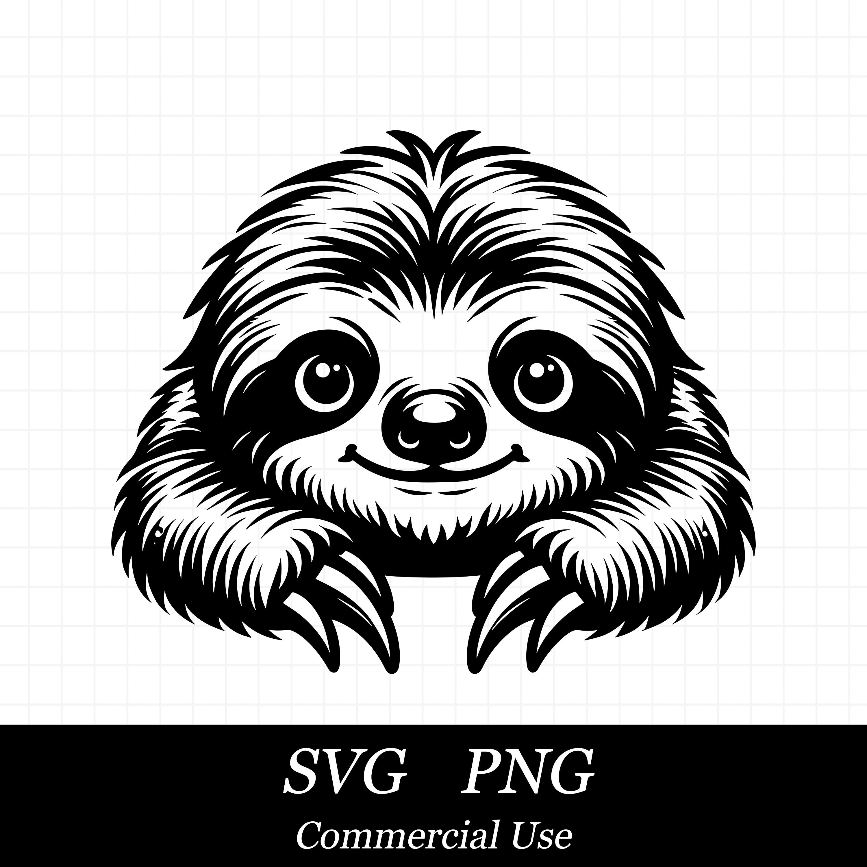 Sloth SVG, Cute Sloth Svg, Funny Animal Svg, SVG Files for Cricut ...