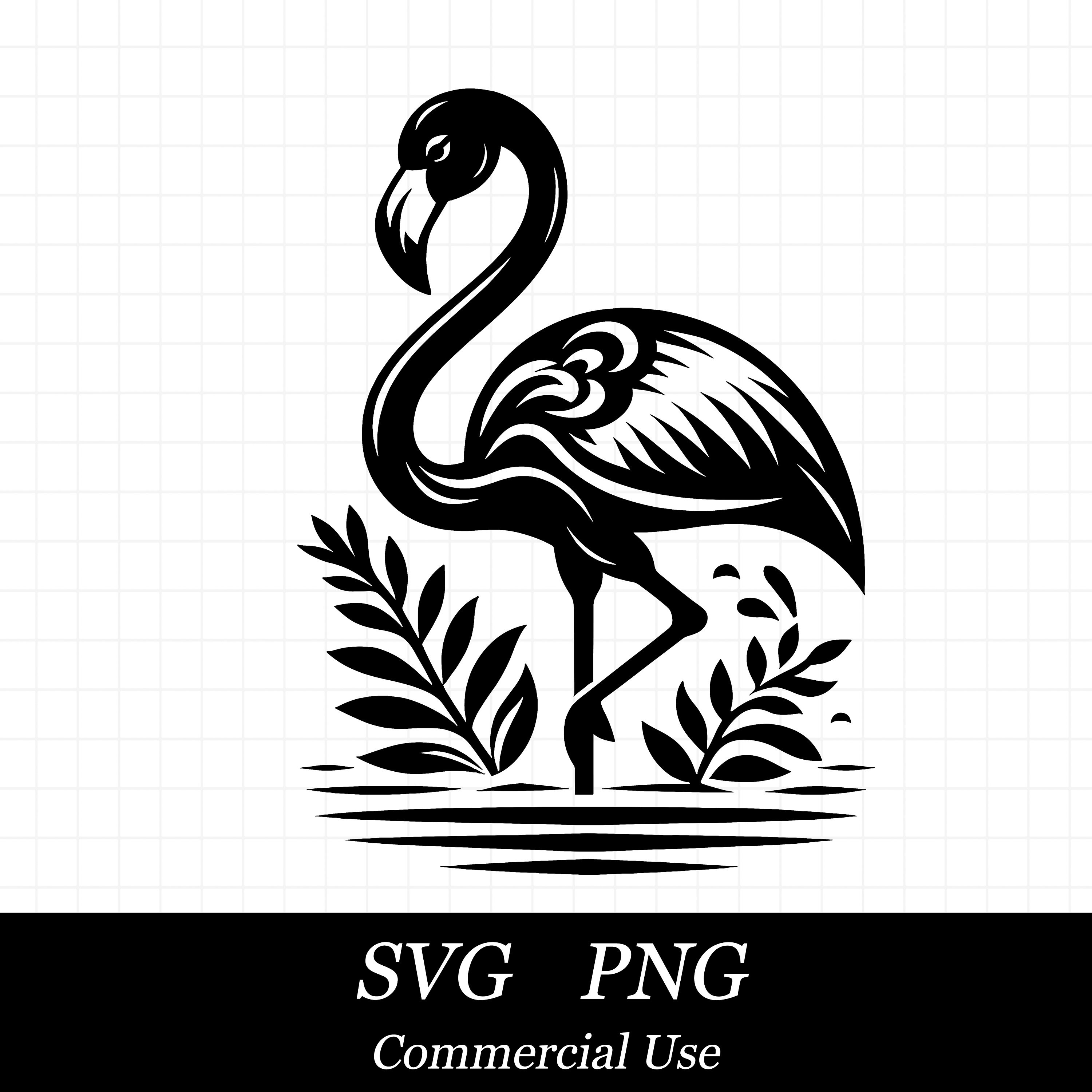 Flamingo SVG Files for Cricut, Beach SVG, Floral Flamingo Png ...