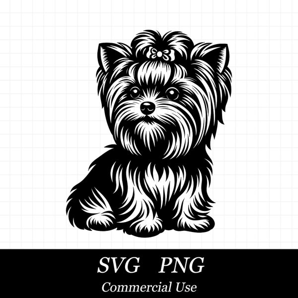Yorkie Svg - Etsy