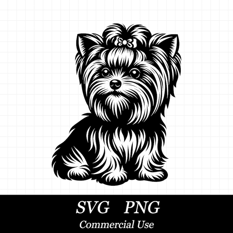 Yorkie Dog SVG PNG, Dog Svg, Yorkie Svg, SVG Files for Cricut ...