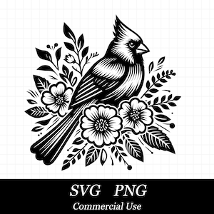 Cardinal Svg - Etsy