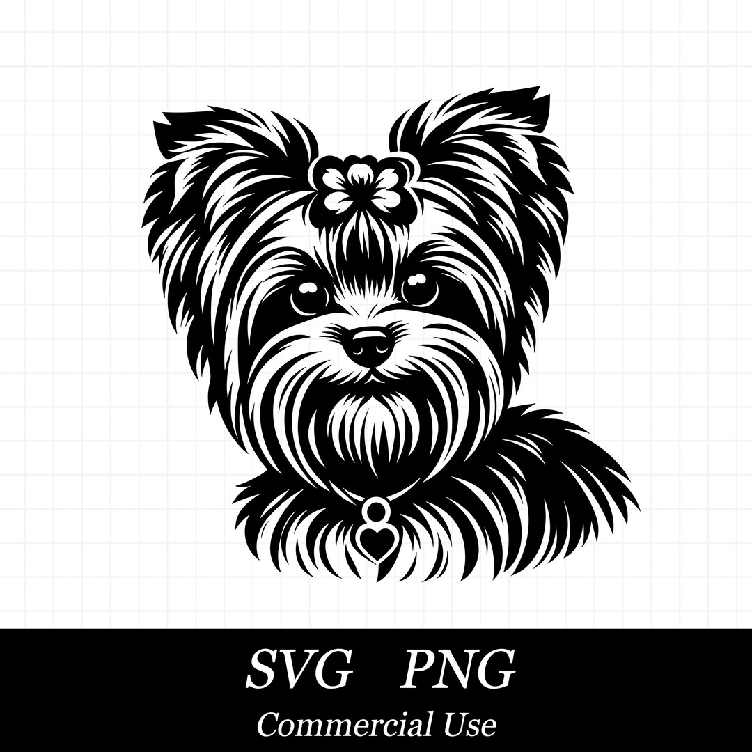 Yorkie Dog SVG PNG, Dog Svg, Yorkie Svg, SVG Files for Cricut ...