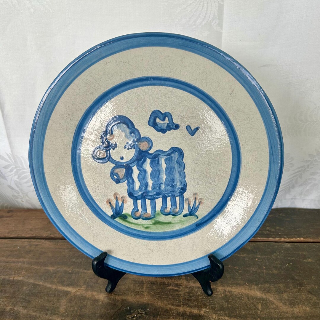 M A Hadley Pottery 10 1/2 Inch Dinner Plates - Etsy