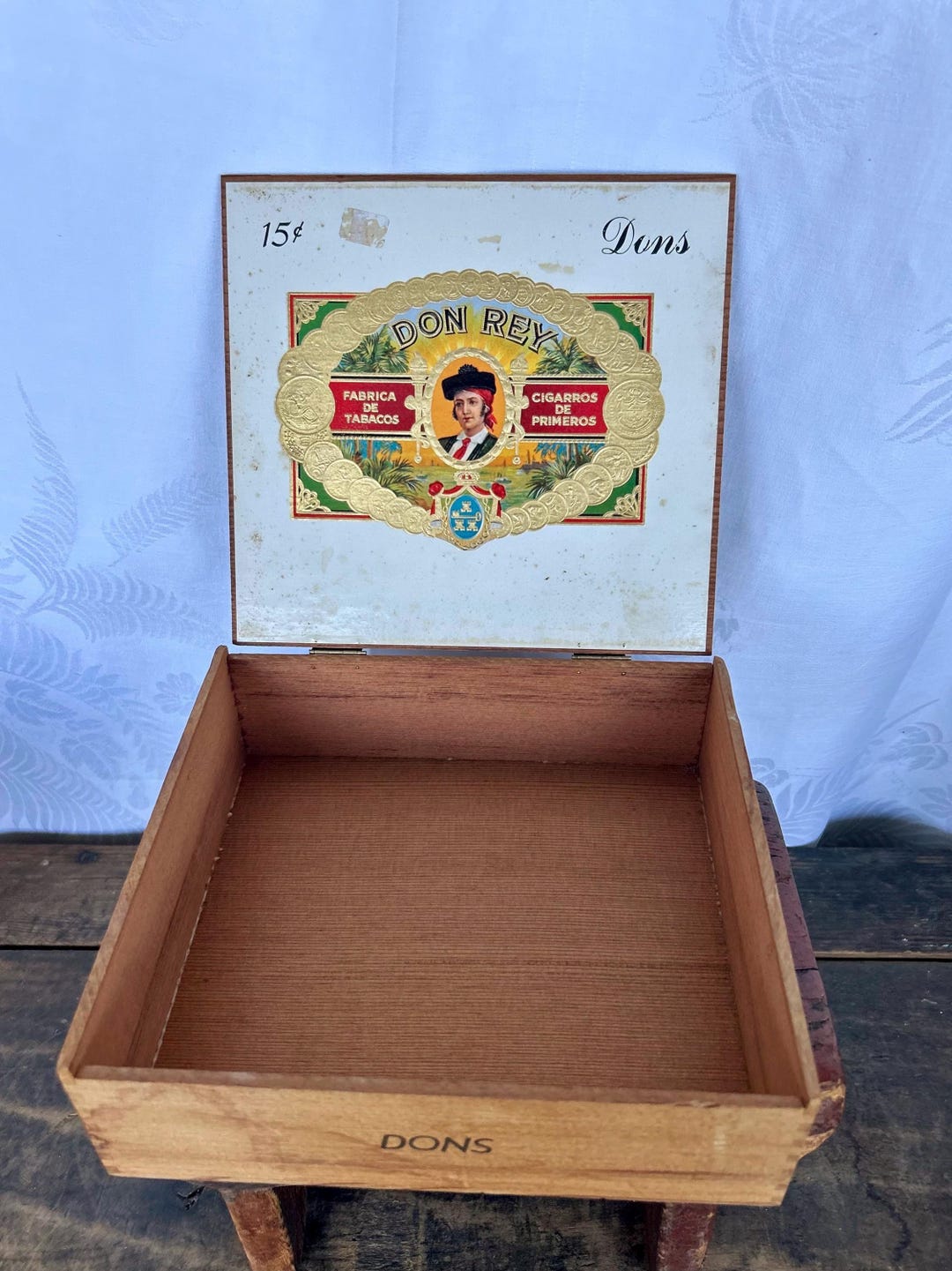 Vintage Don Ray 15 Cent Wooden Cigar Box - Etsy