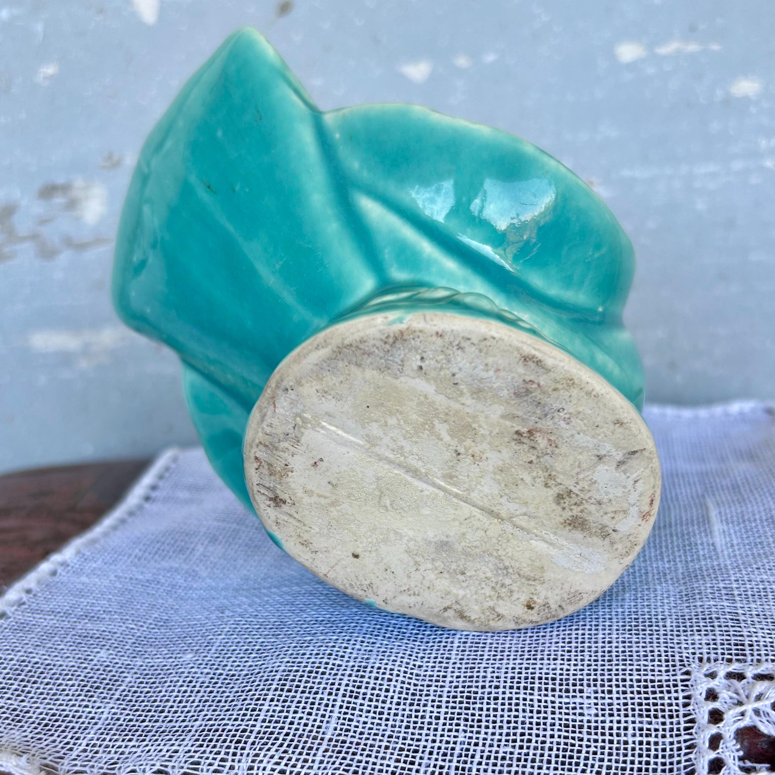Vintage Mccoy Pottery Singing Bird Planter in Turquoise - Etsy
