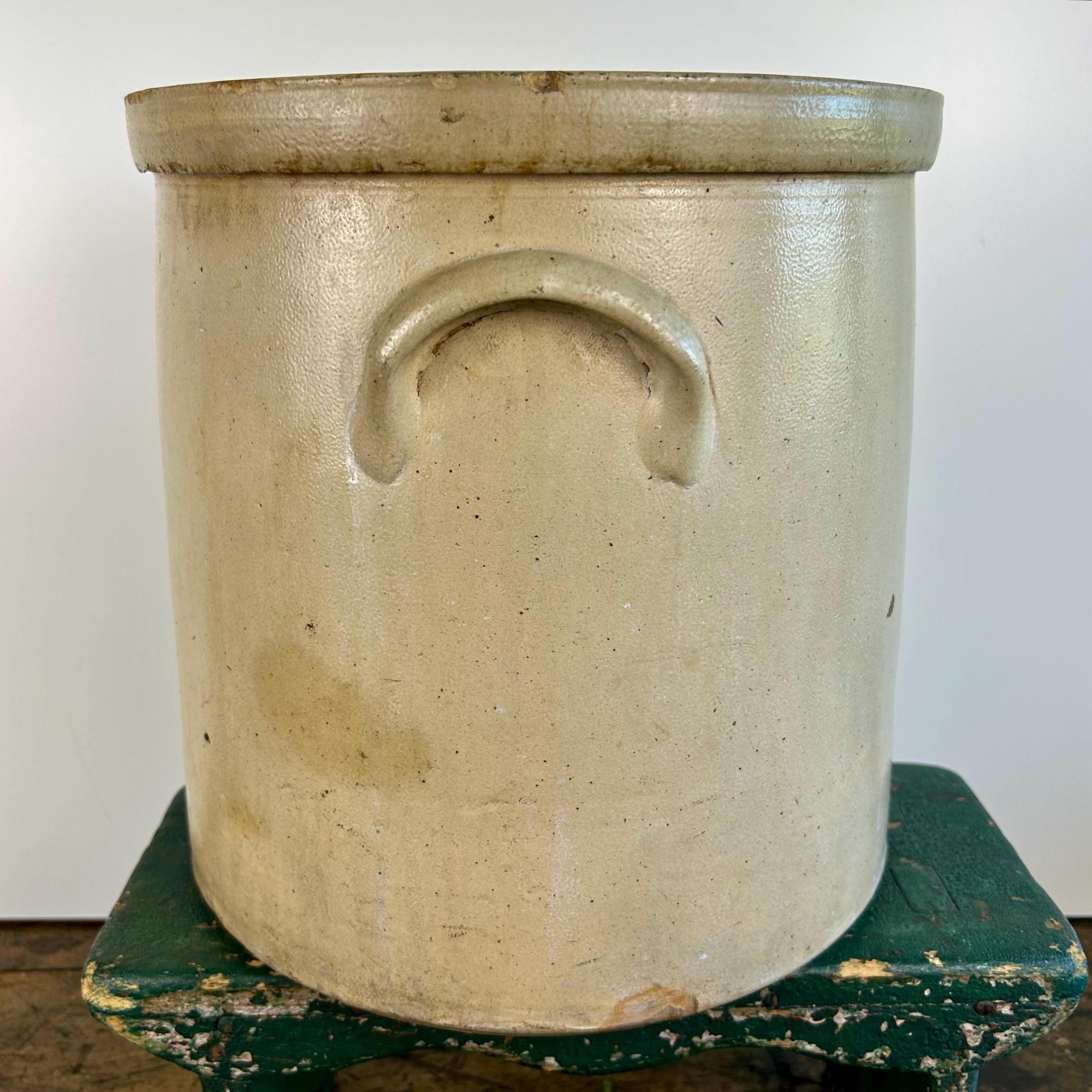 Primitive Antique Ottman Brothers Fort Edward NY 4 Gallon Salt Glazed ...