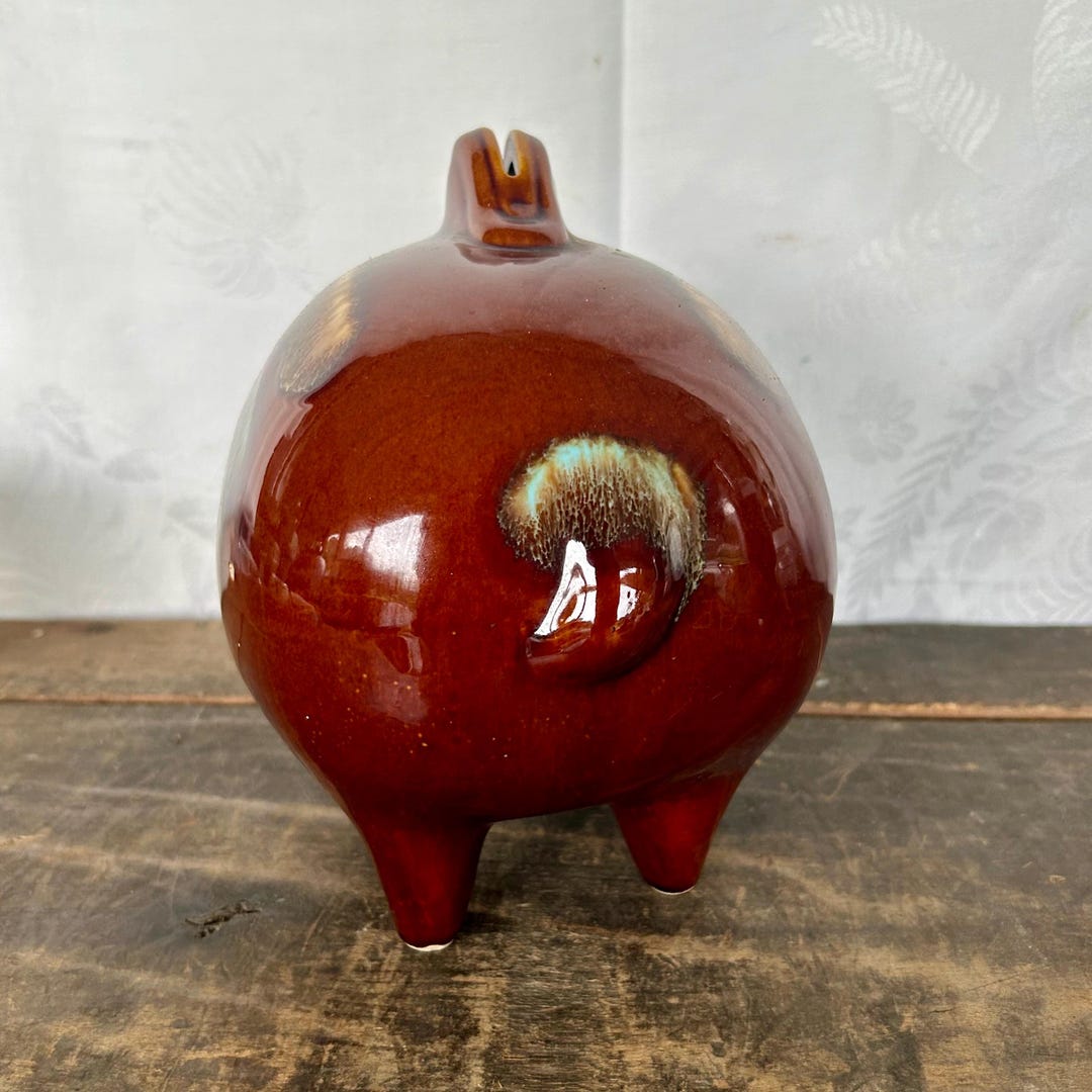 Vintage 1957 Large Corky Pig Piggy Bank by Hull Pottery Mold #157 - Etsy