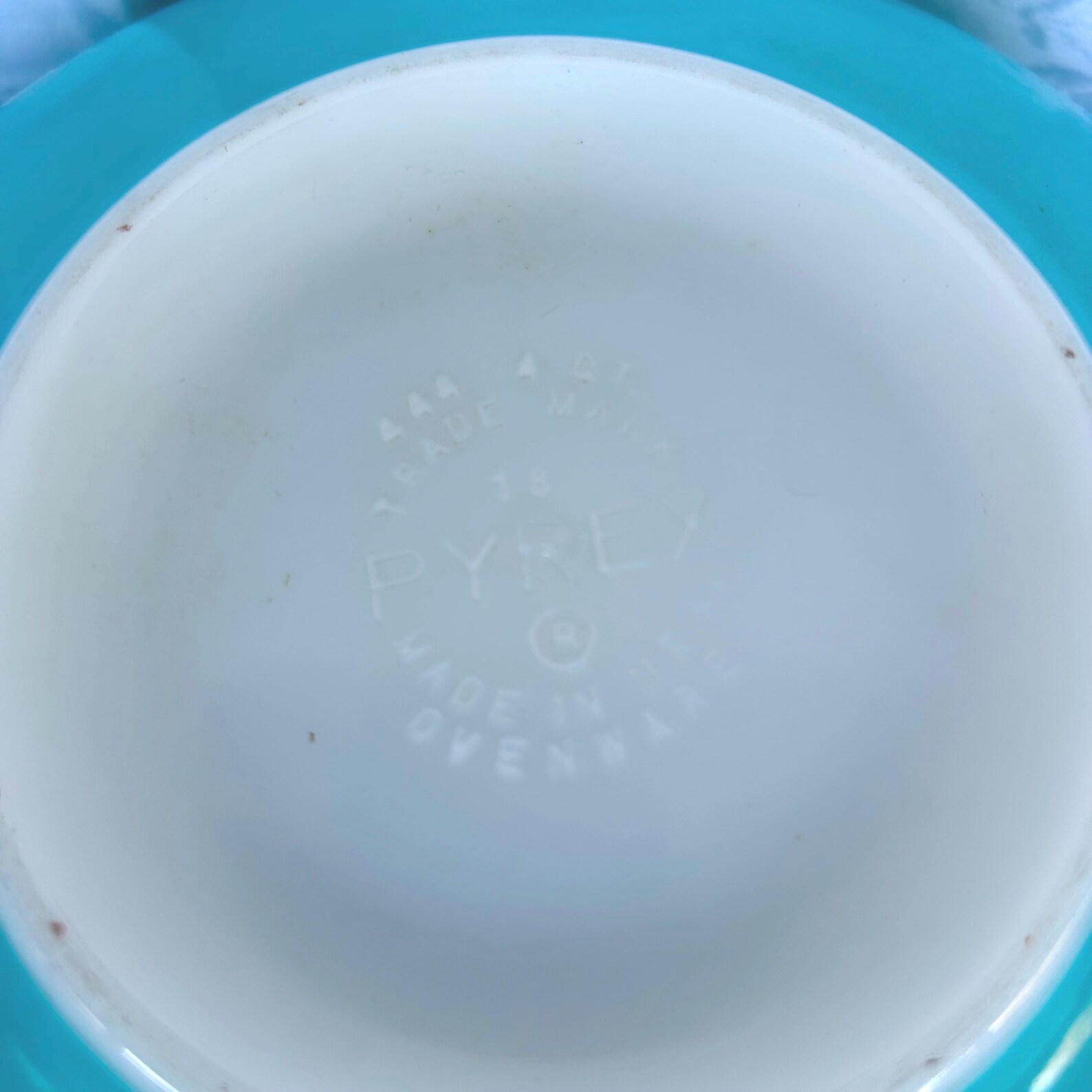 Set of 4 Blue Turquoise and White Pyrex Amish Butterprint Cinderella ...
