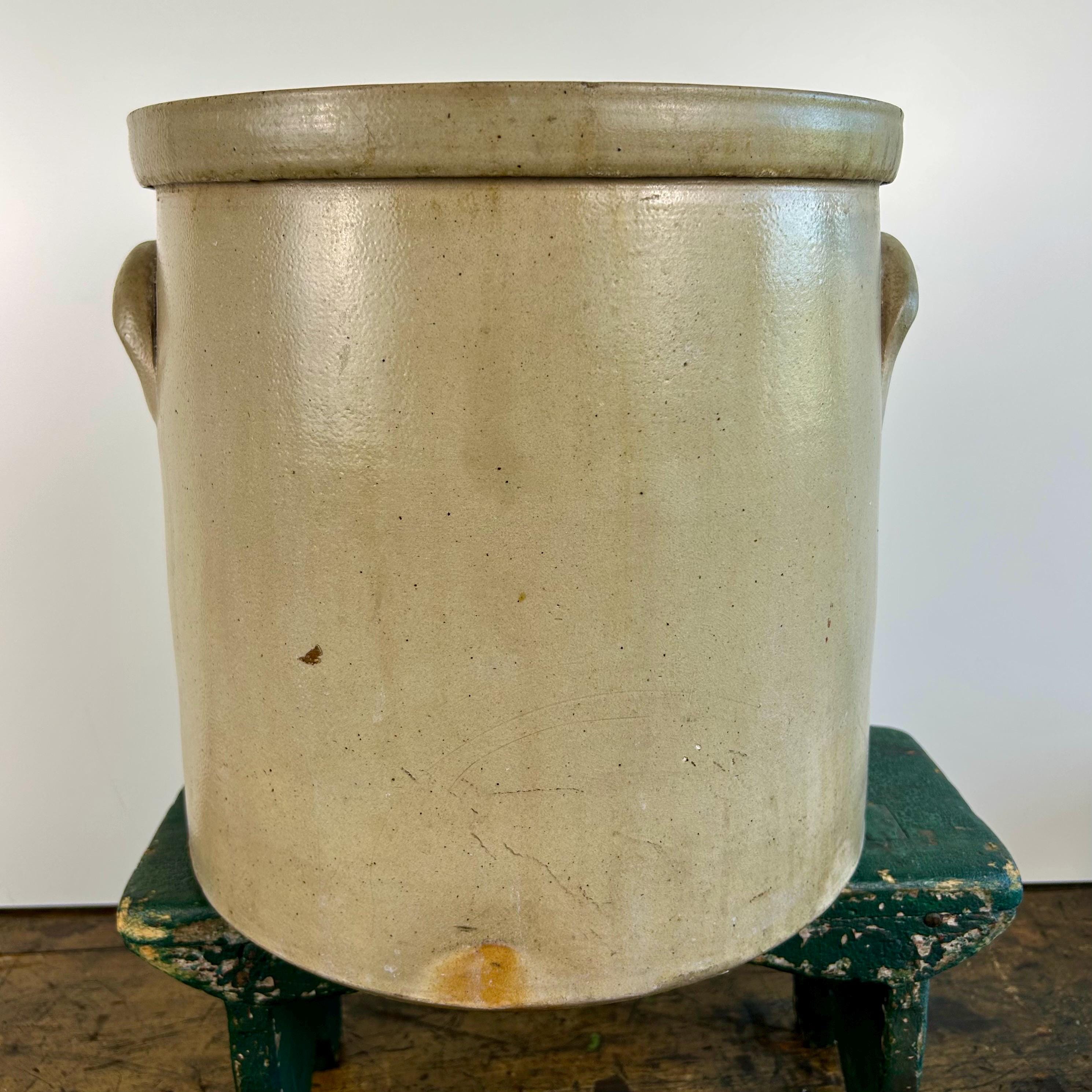 Primitive Antique Ottman Brothers Fort Edward NY 4 Gallon Salt Glazed ...