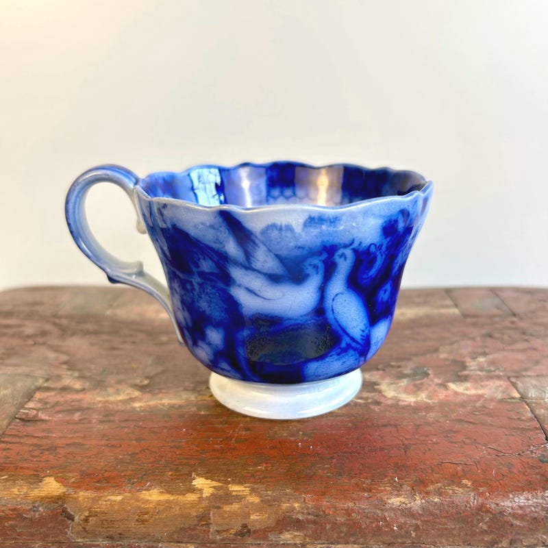 Flow Blue Tea Cup - Etsy