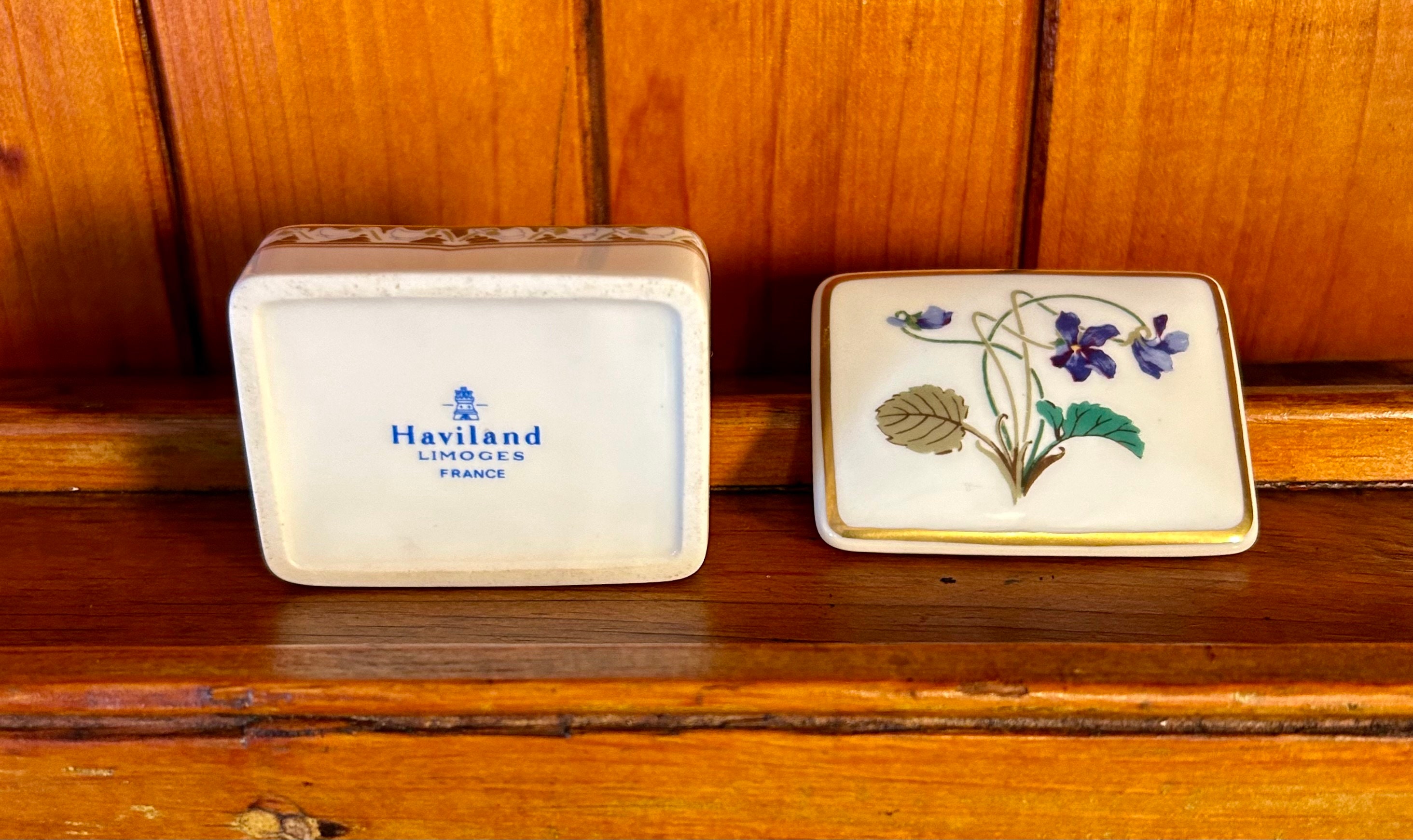 Rare Haviland Limoges Imperatrice Eugenie Pattern Trinket Box, Limoges ...