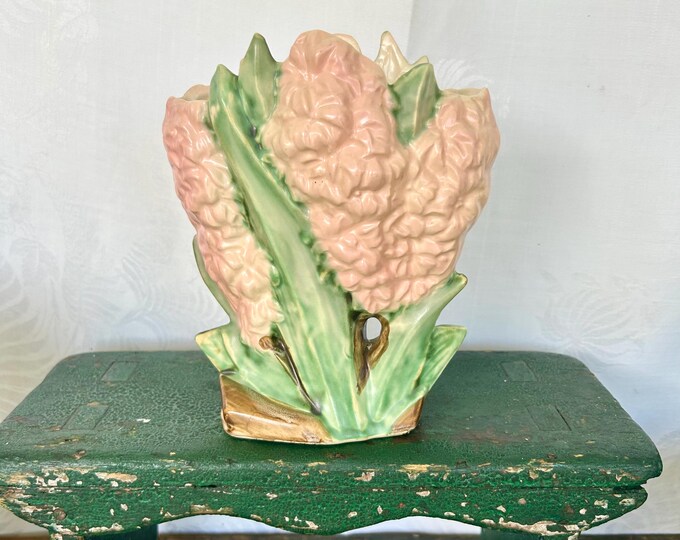 Beautiful Mccoy Pottery Pink Hyacinth Vase, Vintage Ceramic Floral Vase ...