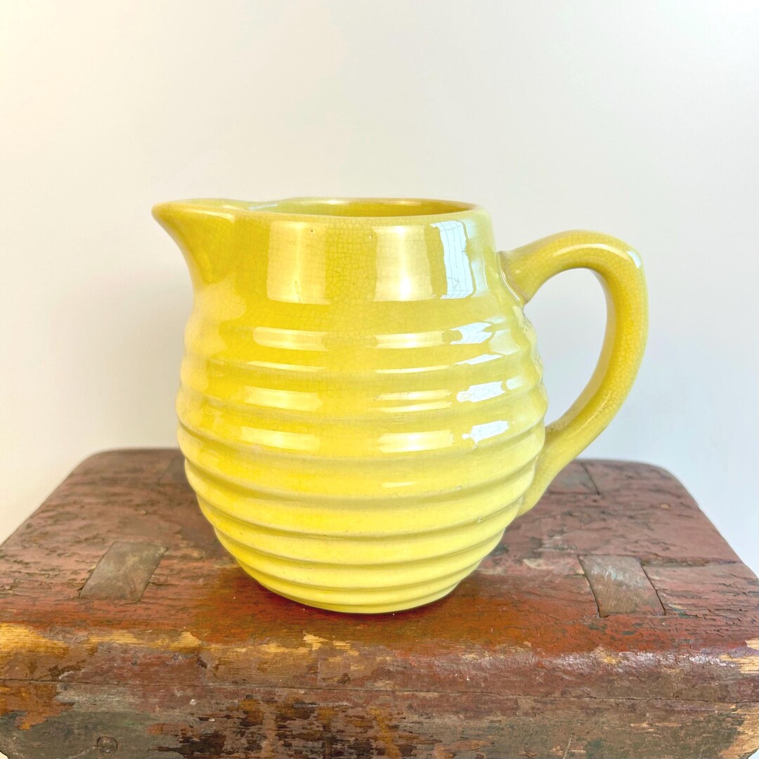 1930-1940’s Vintage Yellow Bauer Ringware Pitcher in Yellow - Etsy