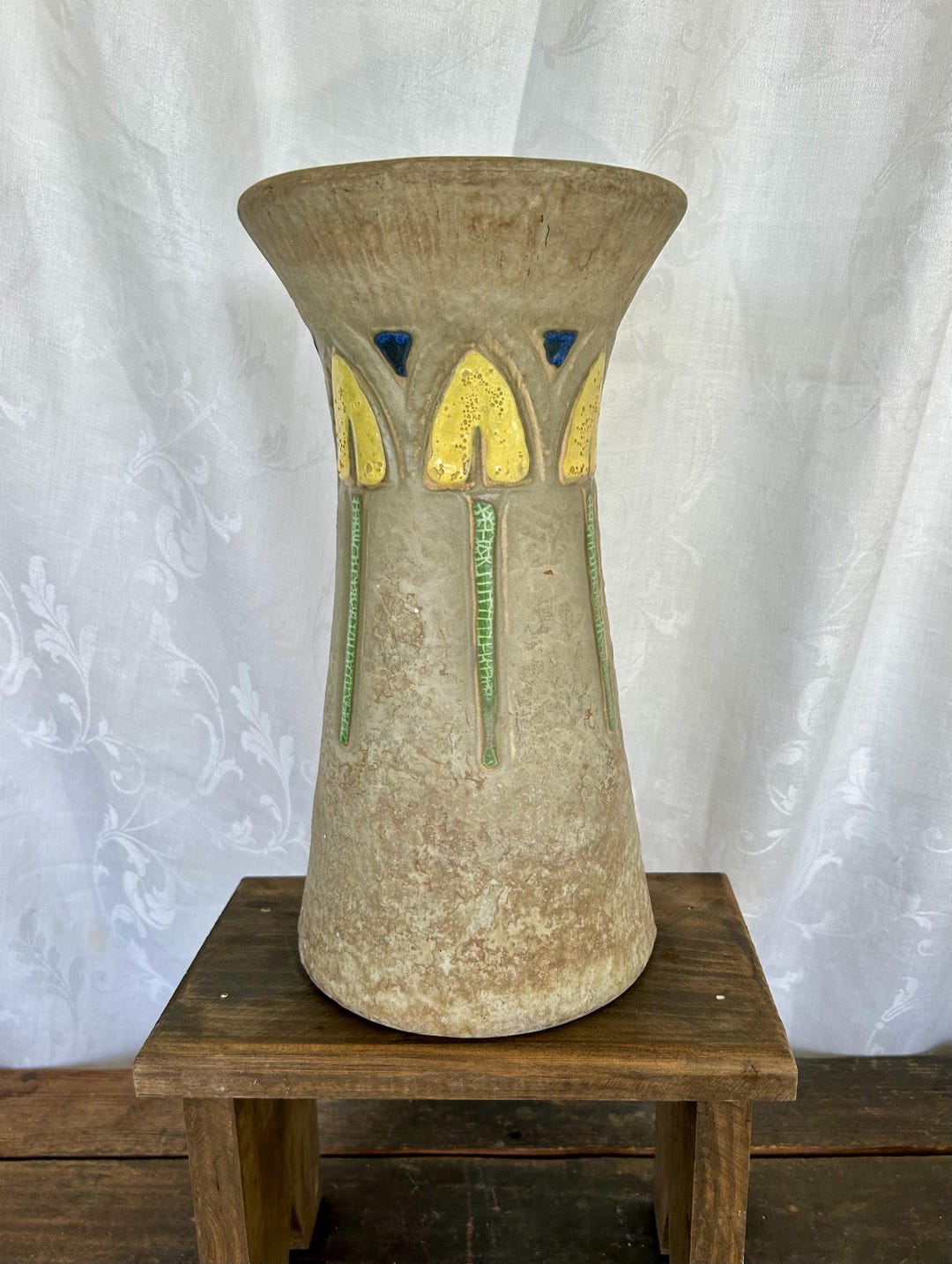 Large 12 Inch Roseville Pottery Mostique Vase 164-12 - Etsy