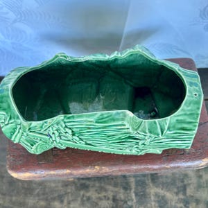 Vintage Mccoy Pottery Ceramic Log Planter - Etsy