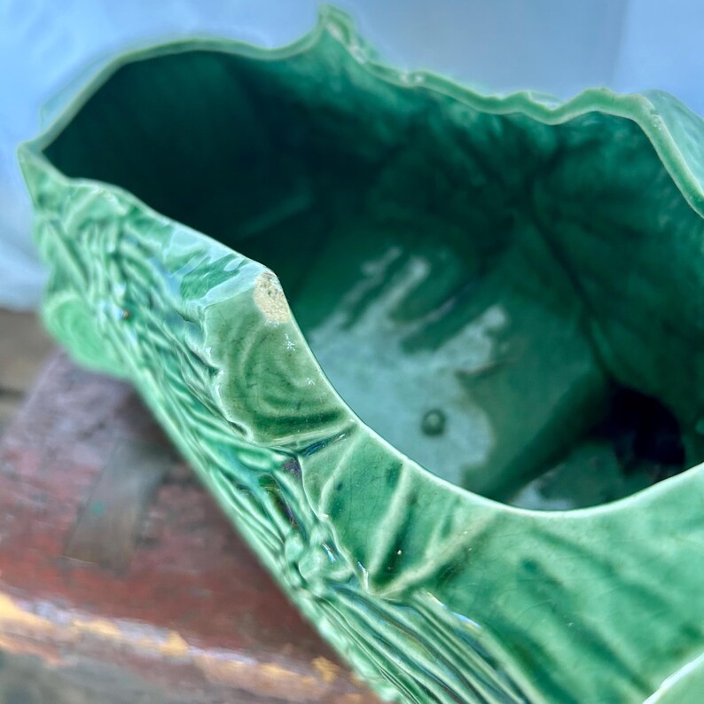 Vintage Mccoy Pottery Ceramic Log Planter - Etsy