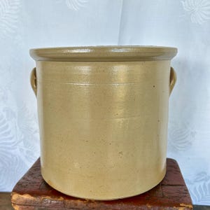 Antique Primitive 19th Century Salt Glazed Crock With Cobalt Blue Slip ...