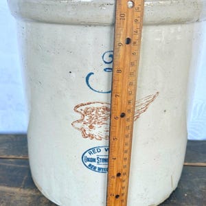 Early 20th Century 3 Gallon Red Wing Crock, Primitive Farmhouse Kitchen ...