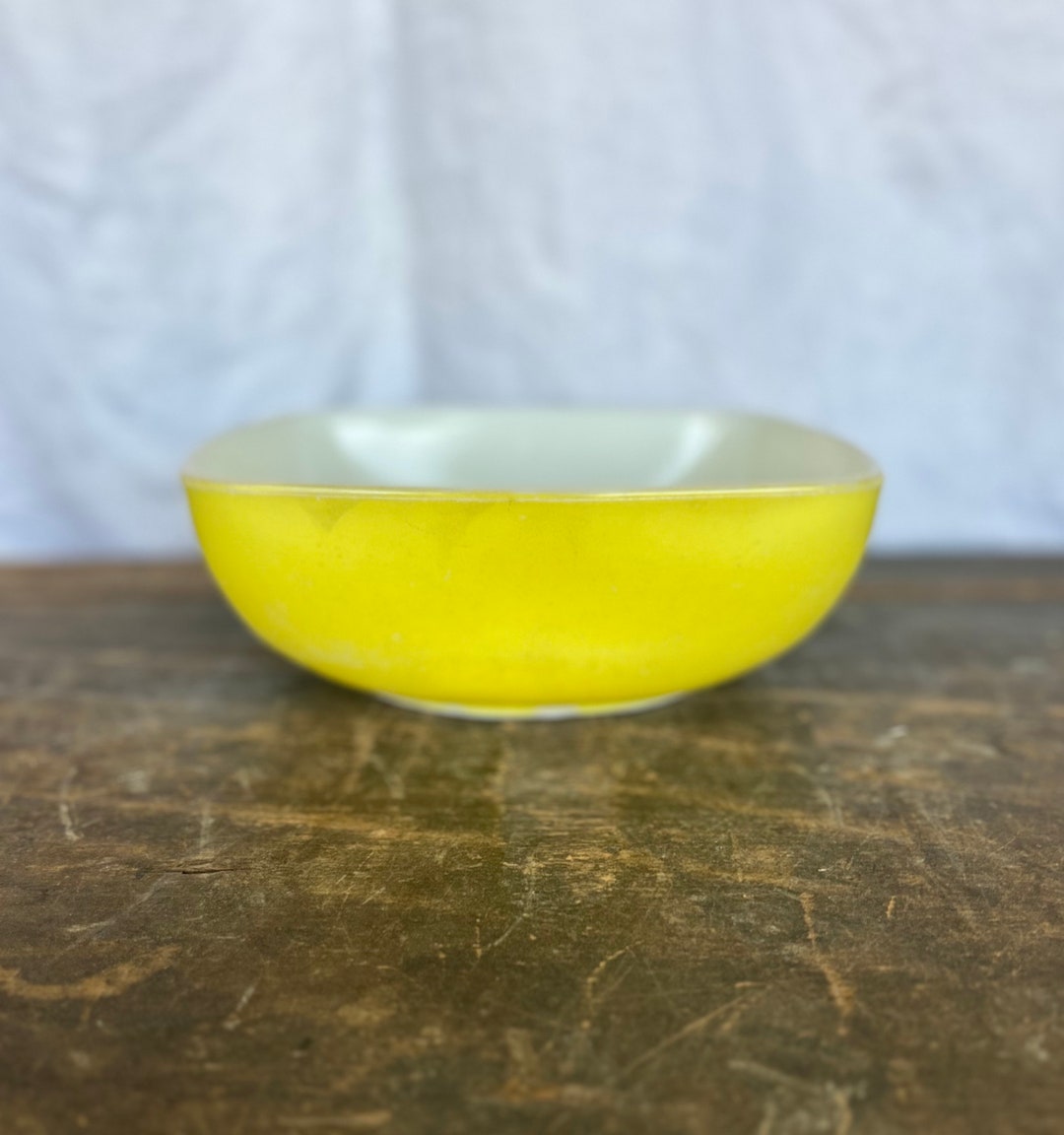 Vintage Pyrex Square Yellow Bowl, 2 1/2 Quart #625B-025 - Etsy