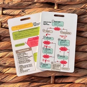 ACLS Badge Buddy | AHA ACLS Guidelines & Algorithms - Etsy