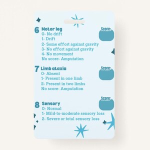 NIH Stroke Scale (NIHSS) Badge Buddy | Nursing Badge Buddies - Etsy ...