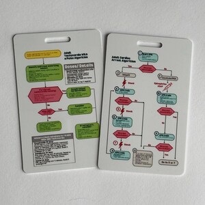 ACLS Badge Buddy | AHA ACLS Guidelines & Algorithms - Etsy