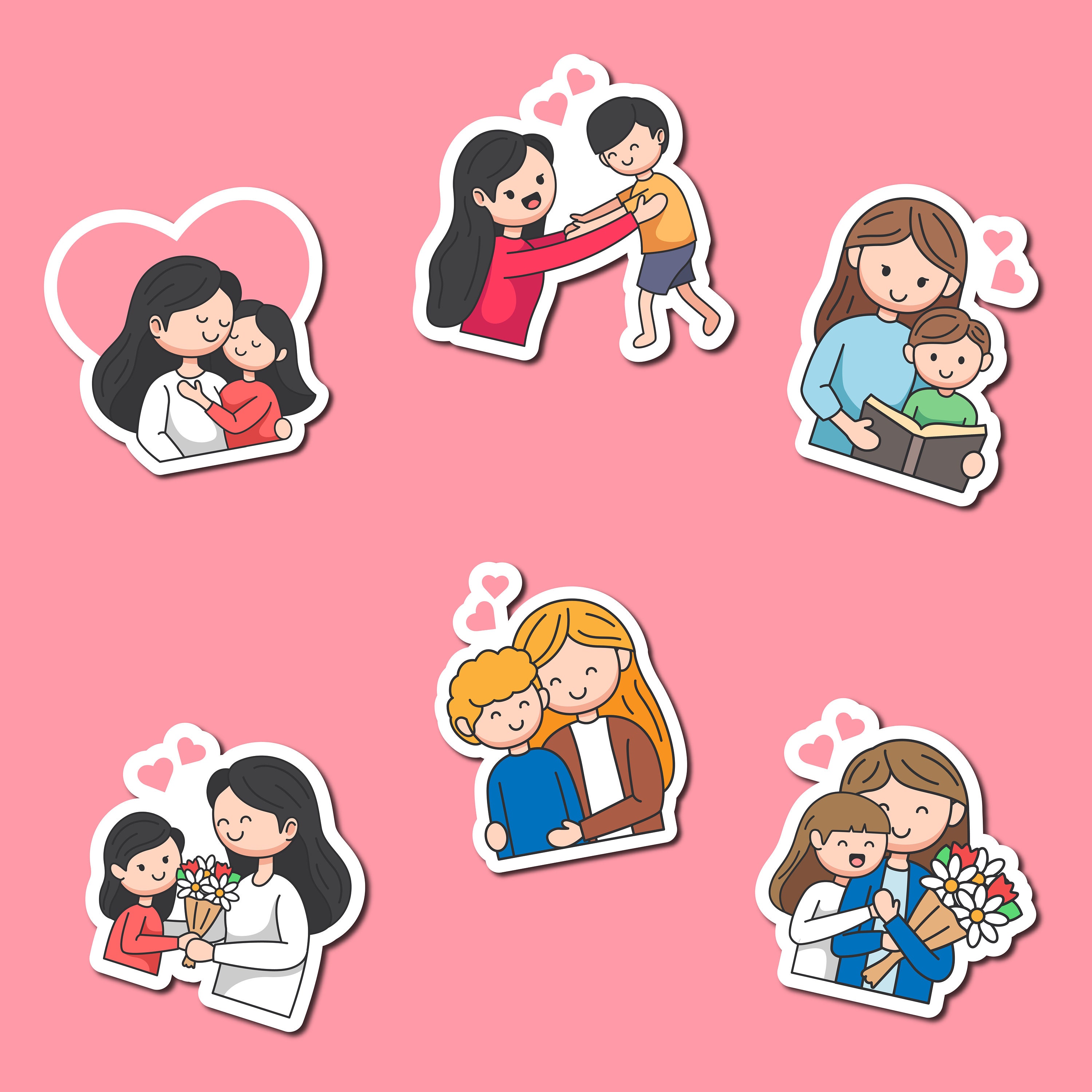 Mother's Day Stickers Printable - Etsy