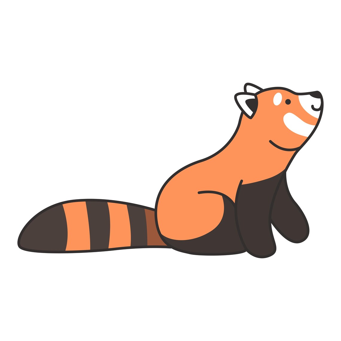 Red Panda Illustration PNG - Etsy
