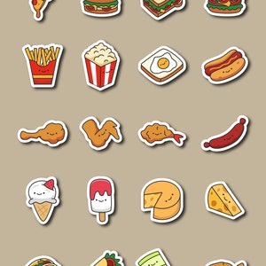 Fast Food Illustration PNG,SVG Files - Etsy