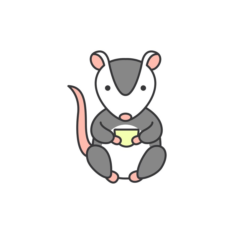 Possum Illustration Printable PNG and SVG - Etsy
