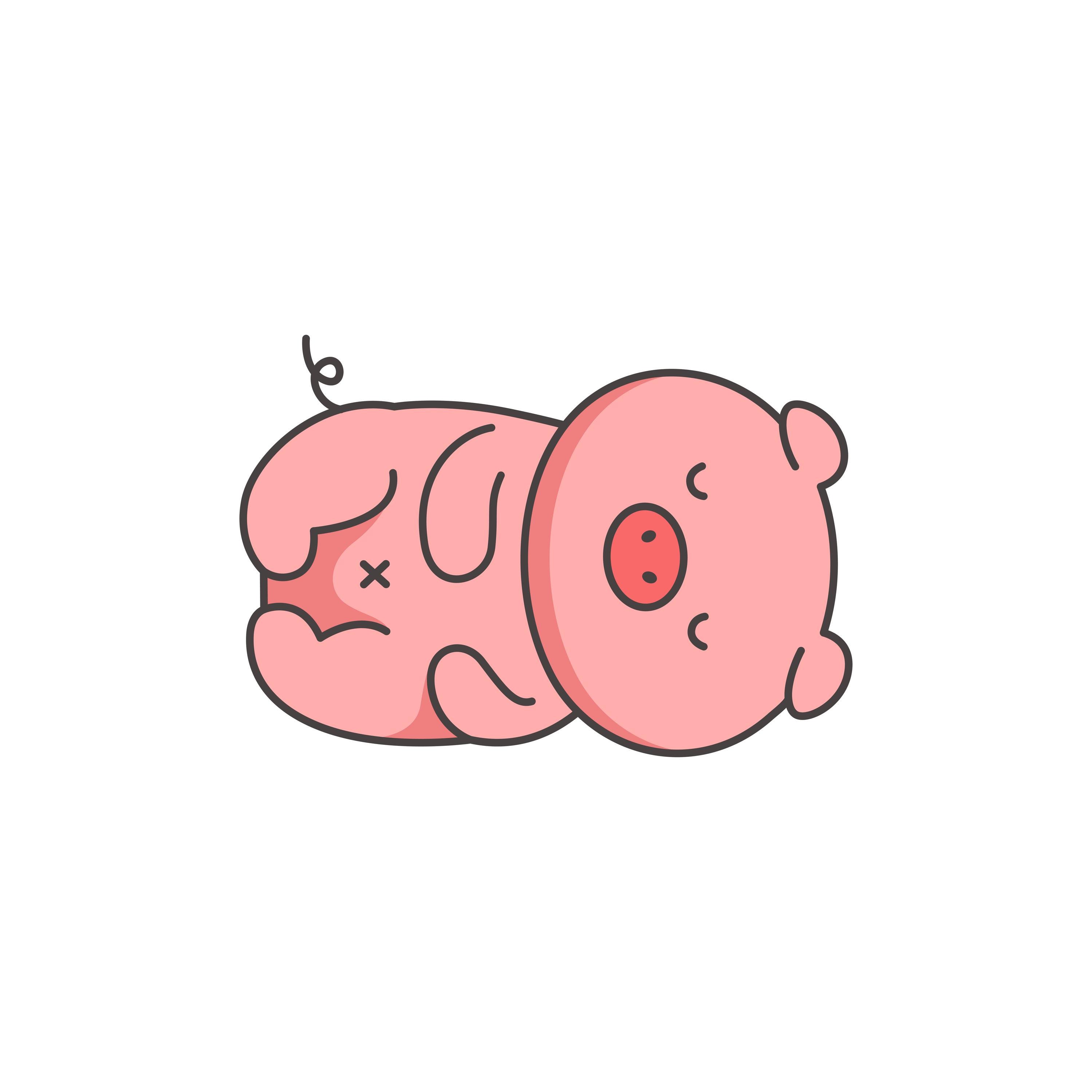 Pigs Illustration PNG and SVG - Etsy