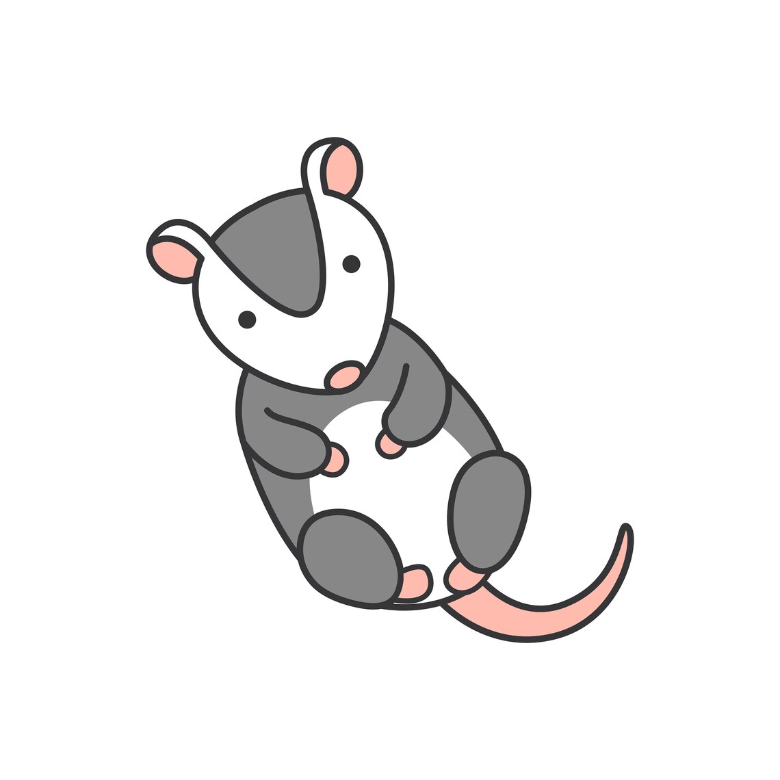 Possum Illustration Printable PNG and SVG - Etsy