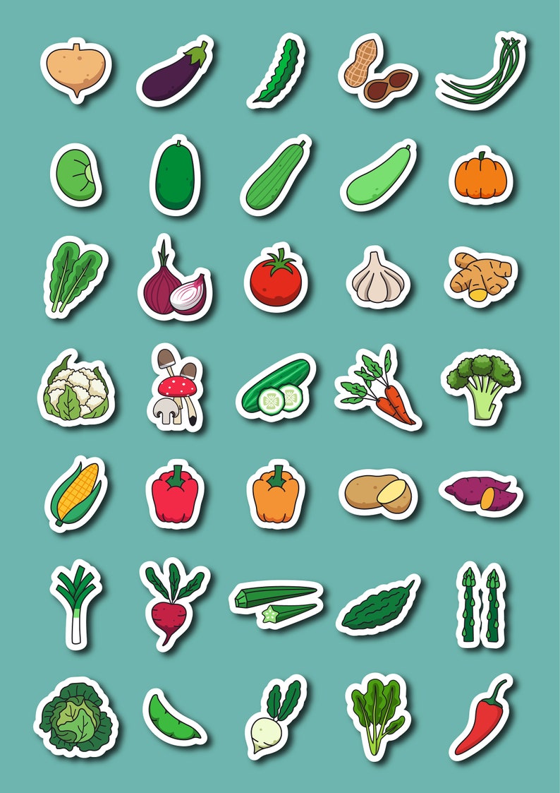 Vegetables Illustration PNG and SVG - Etsy