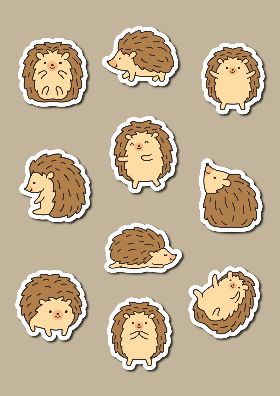 Hedgehog Illustration Printable - Etsy