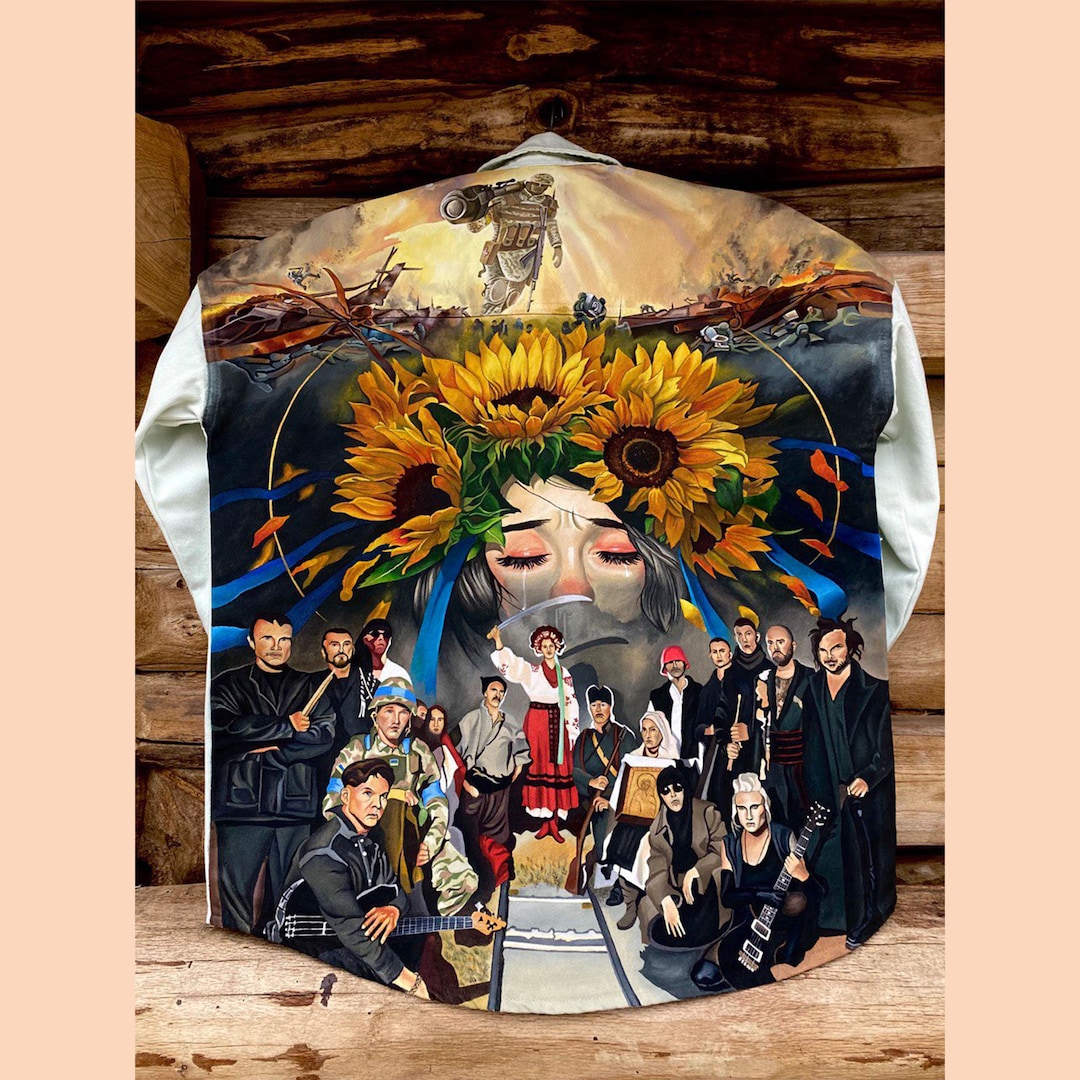 Handpainted Jacket, Hand Painted Custom Denim Jacket, Denim Jacket ...