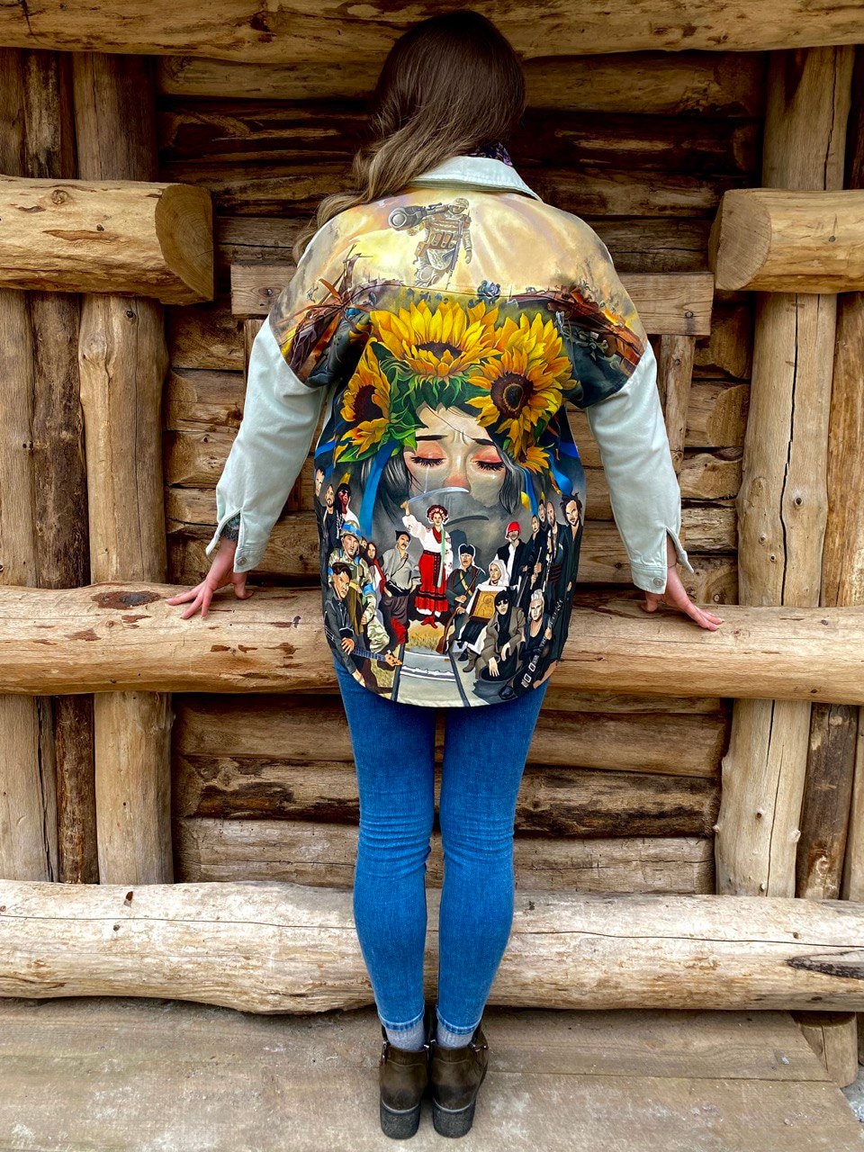 Handpainted Jacket, Hand Painted Custom Denim Jacket, Denim Jacket ...